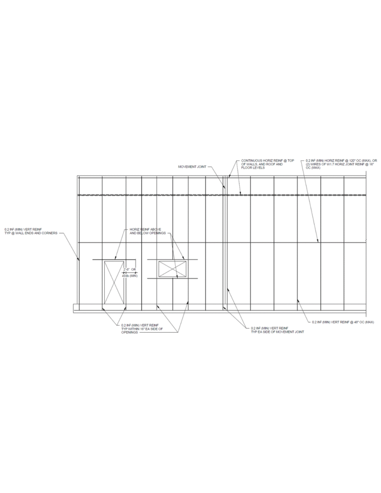 Typical Intermediate Reinforced Masonry Shear Wall - The Beauty of Block