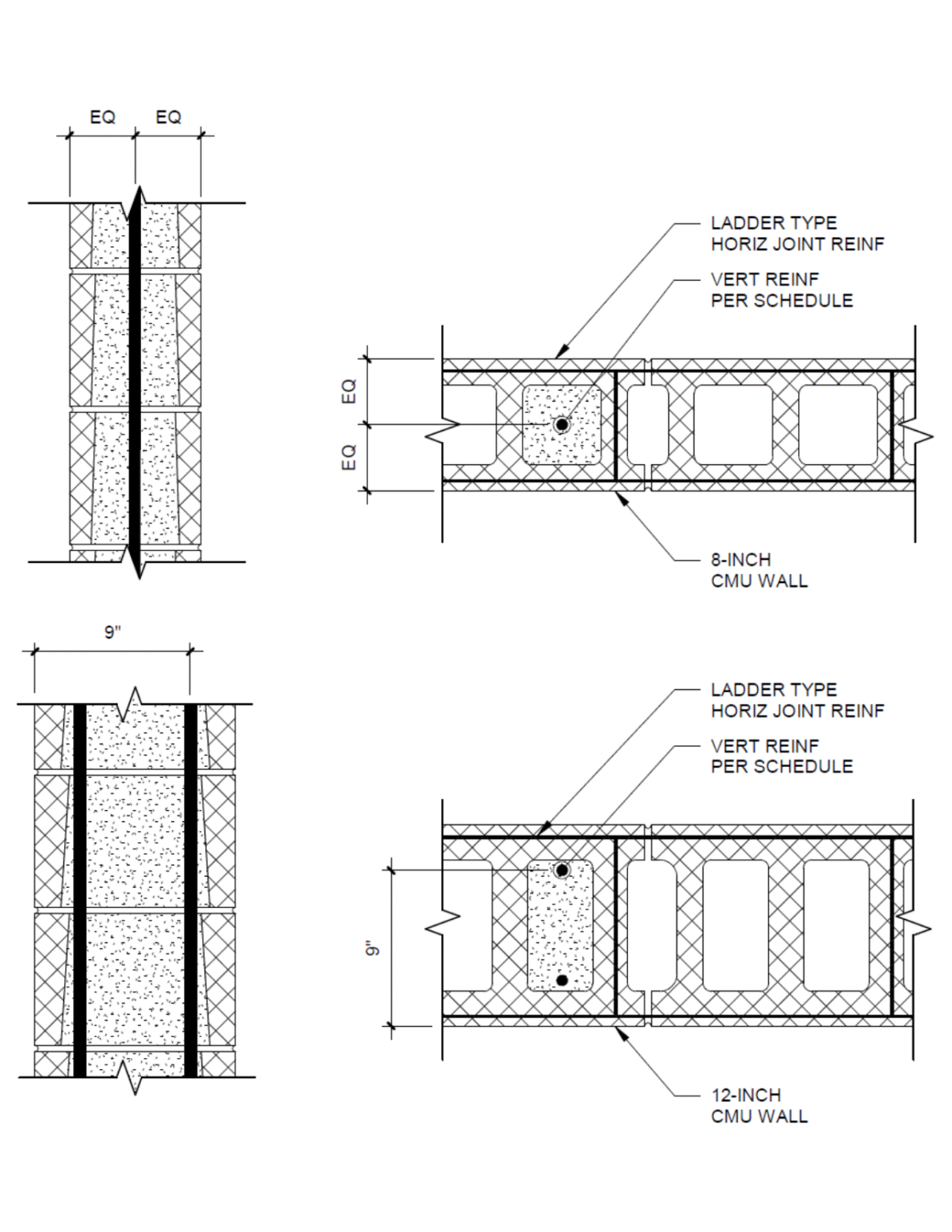 Typical Vertical Reinforcement - The Beauty of Block