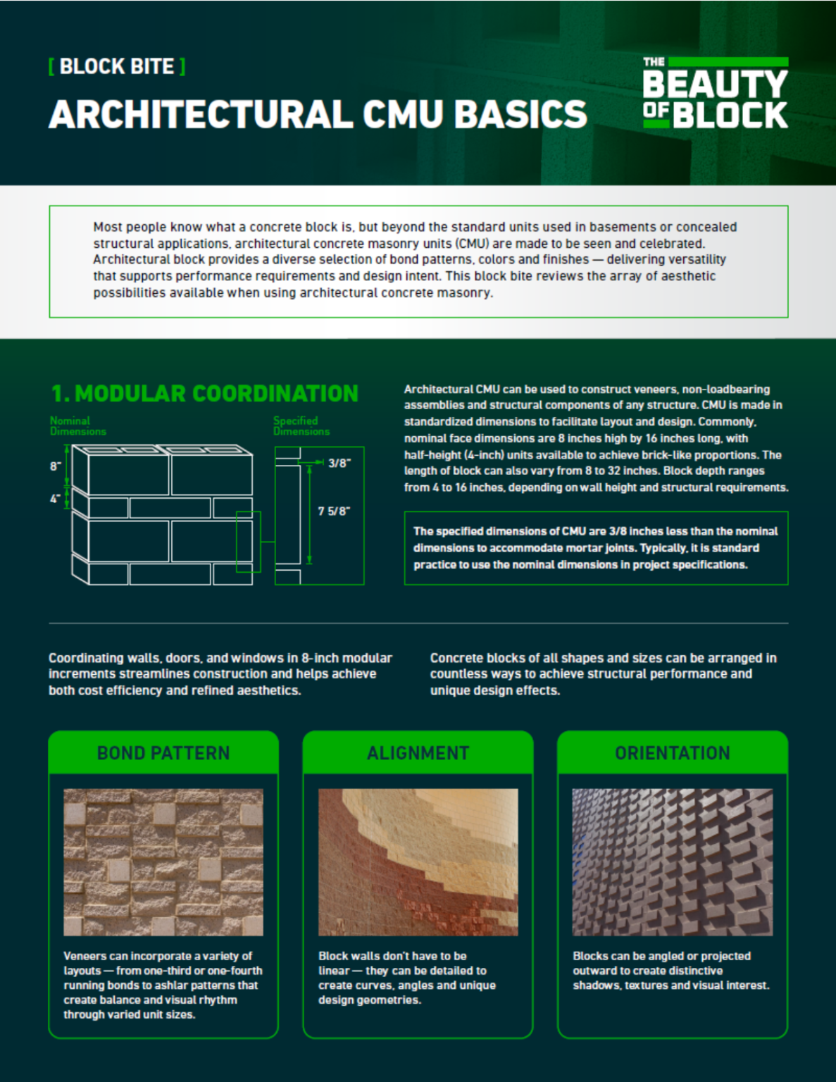 Architectural CMU Basics - The Beauty of Block